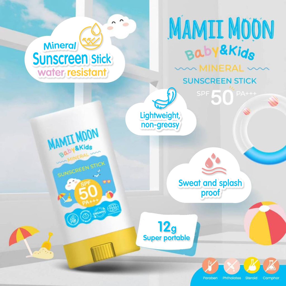 Mamii Moon Baby & Kids Mineral Sunscreen Stick 12g – Urban Essentials Philippines