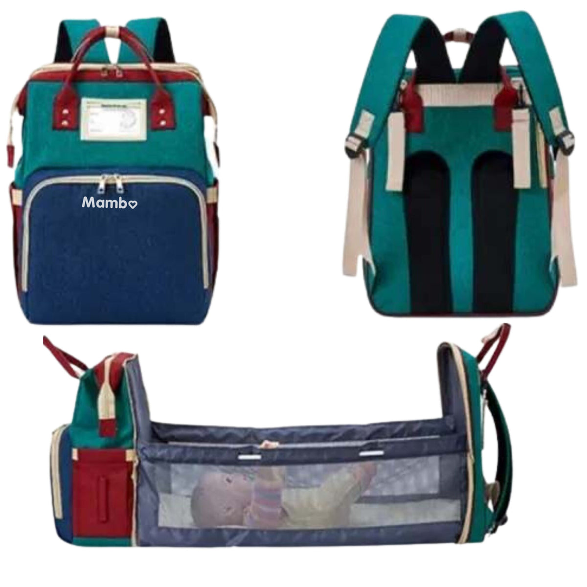 Mambo 2 in 1 Crib and Diaper Bag Multicolor – Urban Essentials Philippines