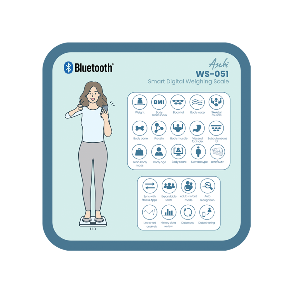 Asahi Smart Digital Scale – Urban Essentials Philippines