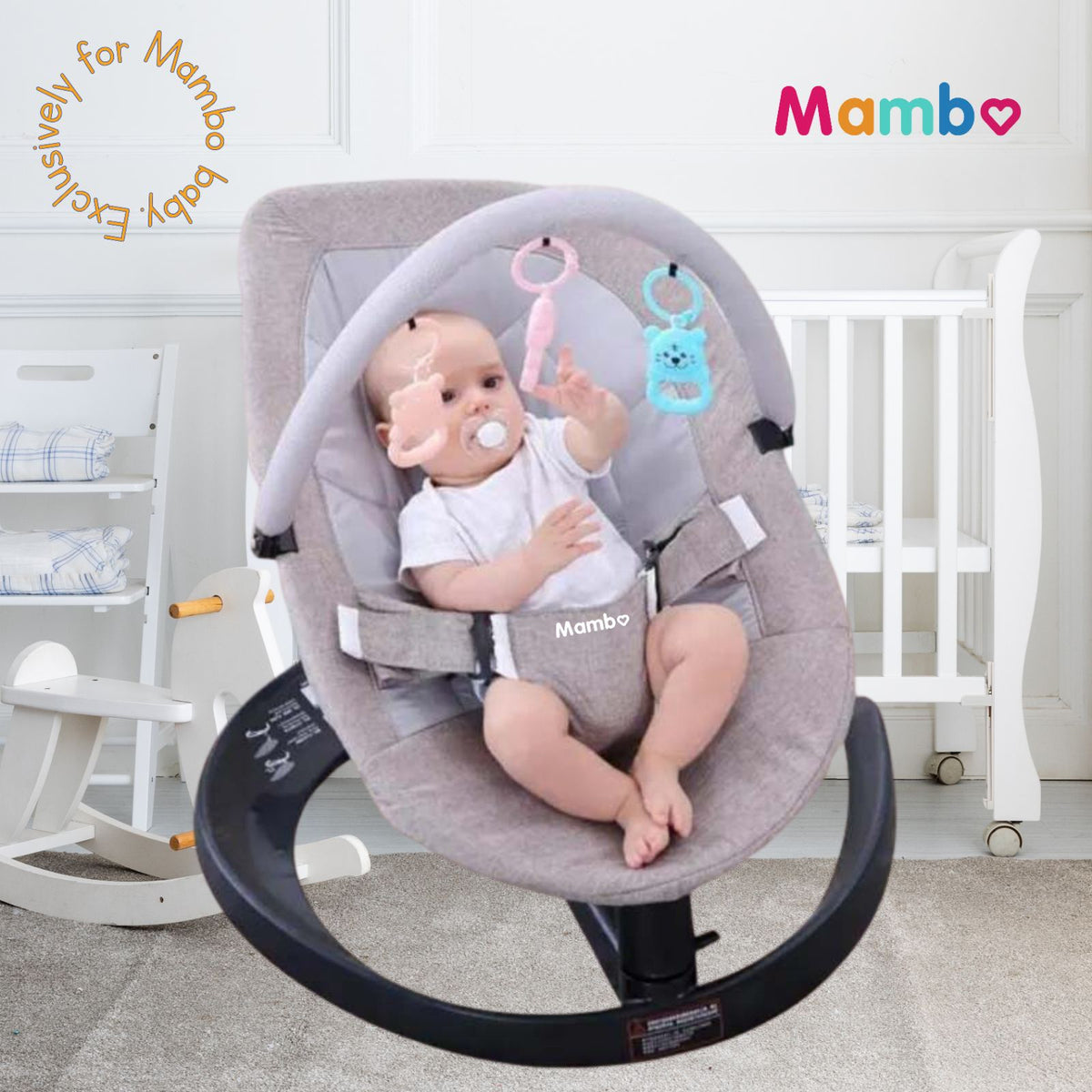Mambo Cradle Leaf Swing With Mosquito Net and Hanging Toys – Urban ...