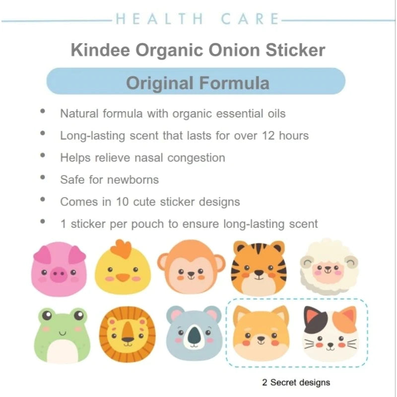 Kindee Organic Onion Stickers / Patch – Urban Essentials Philippines