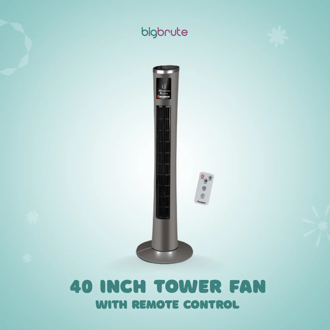 CLEARANCE: Big Brute 40" Tower Fan with Remote – Urban Essentials Philippines