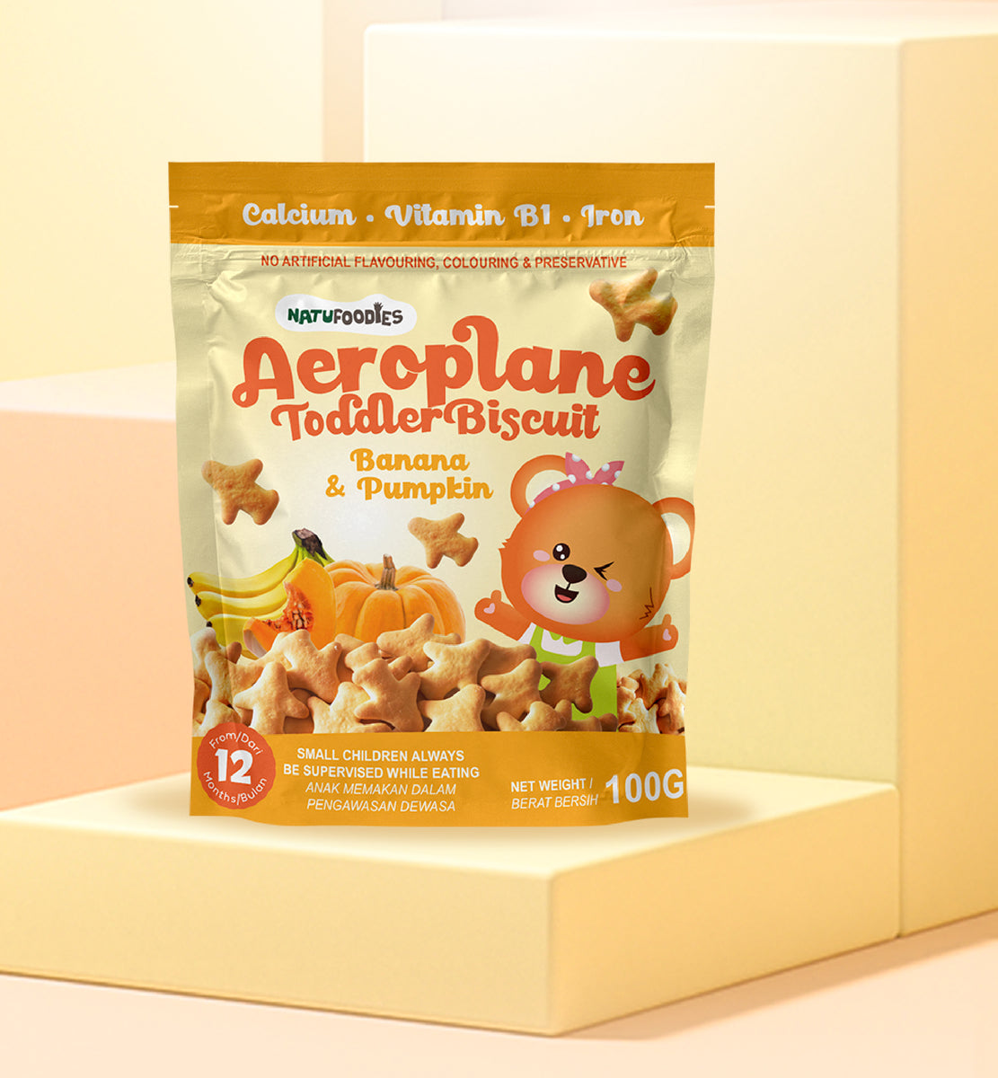 Natufoodies - Aeroplane Toddler Biscuit (12 MONTHS UP) – Urban ...