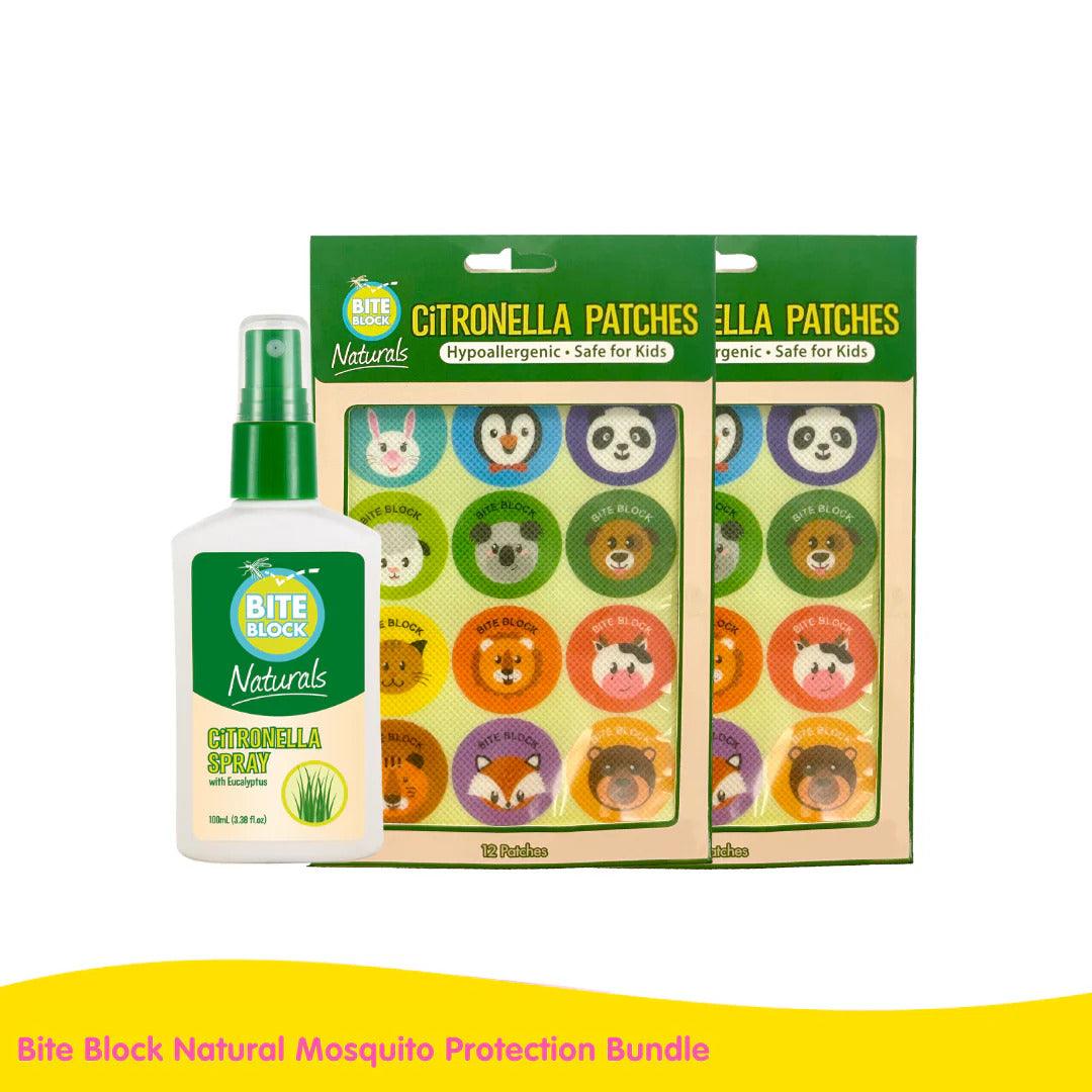 Bite Block Citronella Spray 100ml + Citronella Patches Set of 2 – Urban ...
