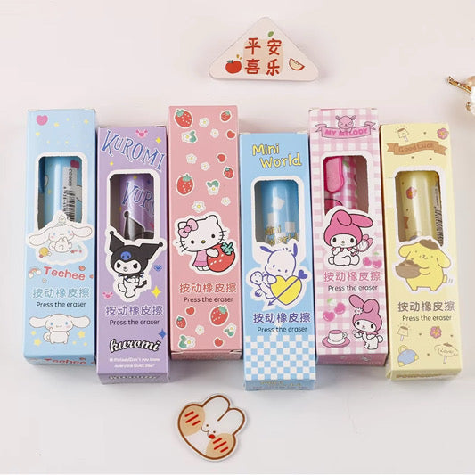 Little Fat Hugs - Sanrio Character Eraser Pen Boxed – Urban Essentials ...