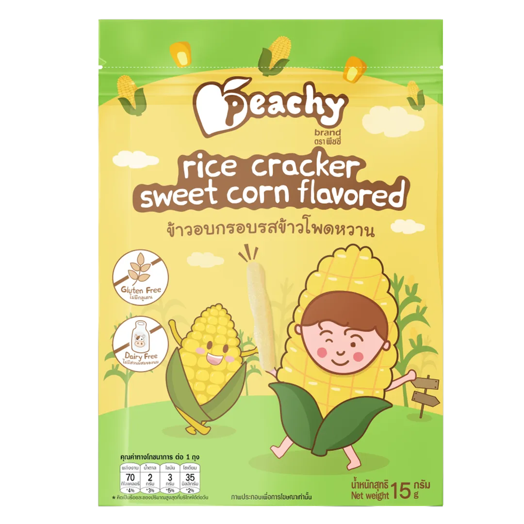 Peachy Baby Rice Cracker Sweet Corn Flavored – Urban Essentials Philippines
