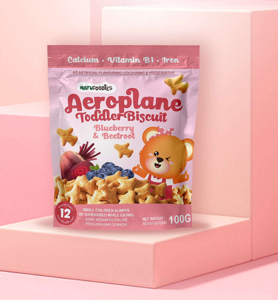 Natufoodies - Aeroplane Toddler Biscuit (12 MONTHS UP) – Urban ...