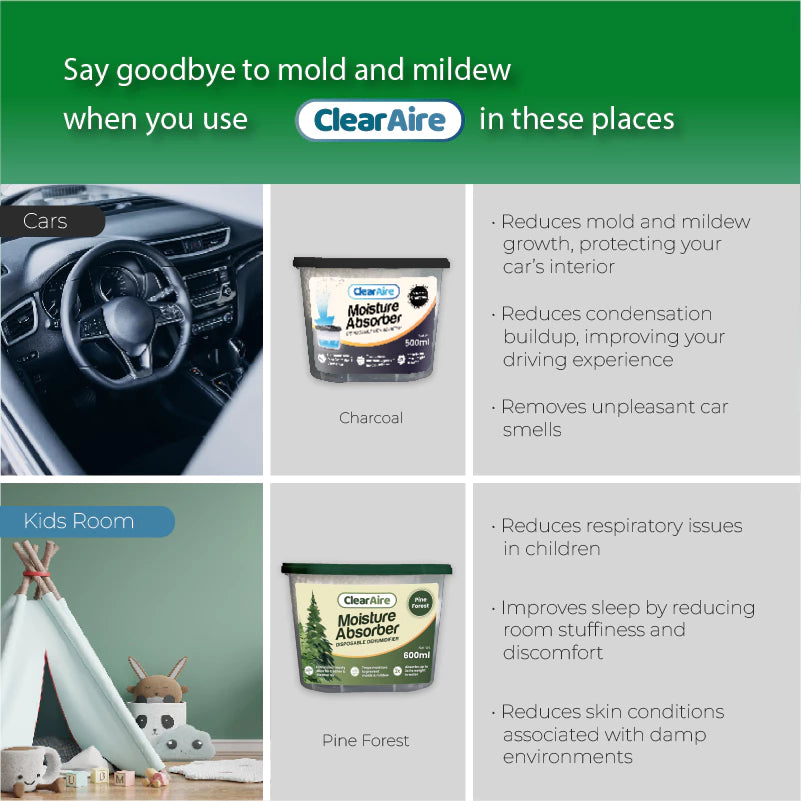 ClearAire Disposable Dehumidifier Premium Scents 600ml (Single) – Urban ...