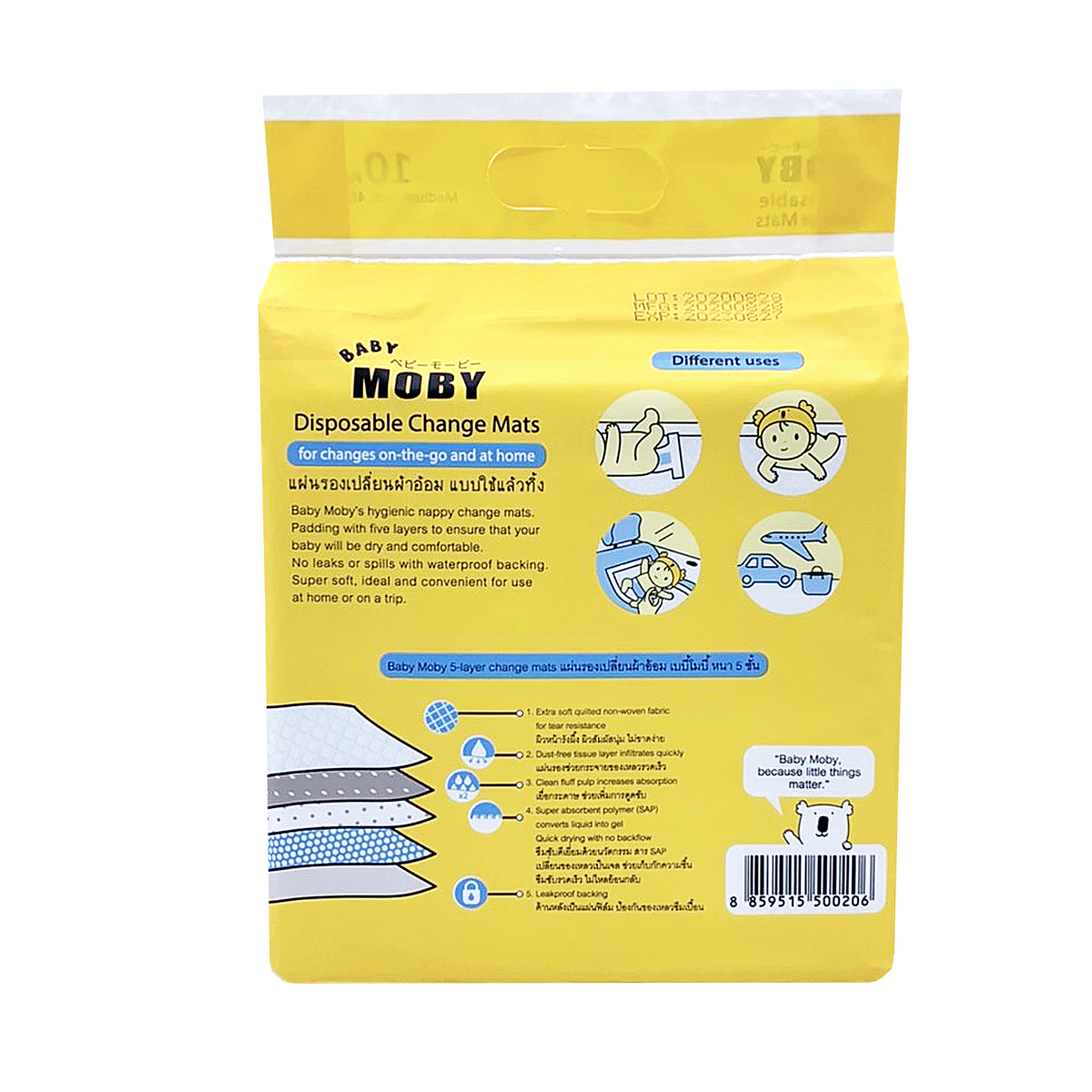 Moby Disposable Changing Mat – Urban Essentials Philippines