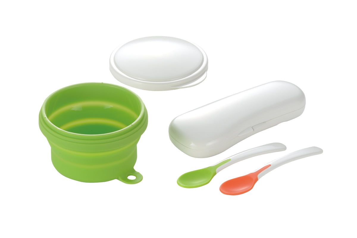 Richell - Collapsible Bowl with Spoons – Urban Essentials Philippines