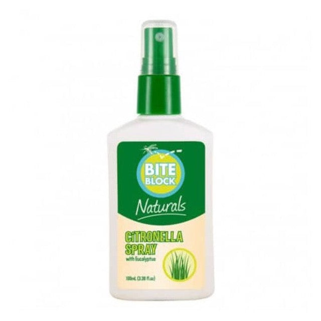 Bite Block Naturals Citronella Spray with Eucalyptus 100ml – Urban ...