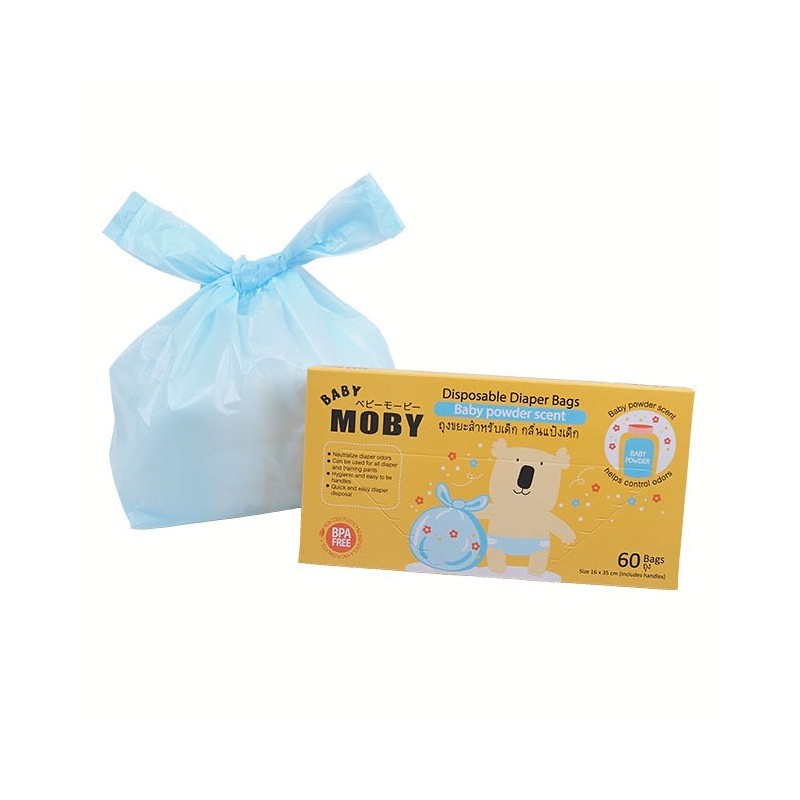 Moby Disposable Diaper Bags -60 Bags – Urban Essentials Philippines