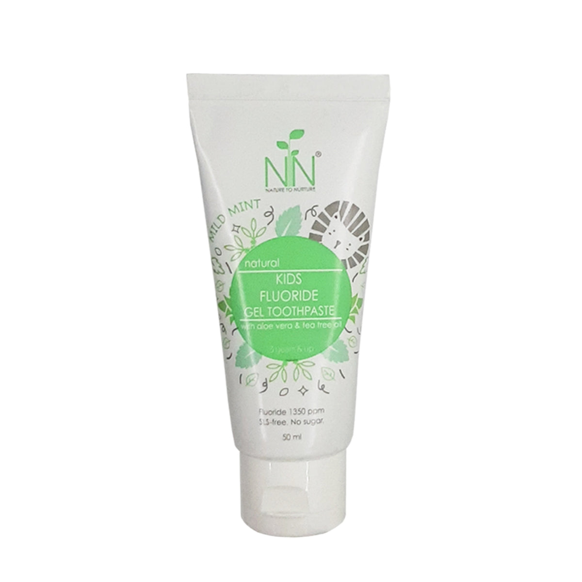 Nature to Nurture Kids Fluoride Gel Toothpaste Green (3 years & up ...